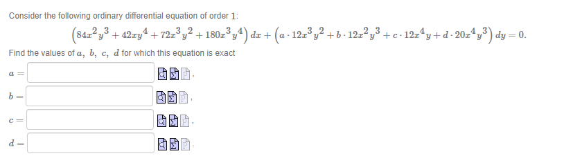 Solved Consider the following ordinary differential equation | Chegg.com