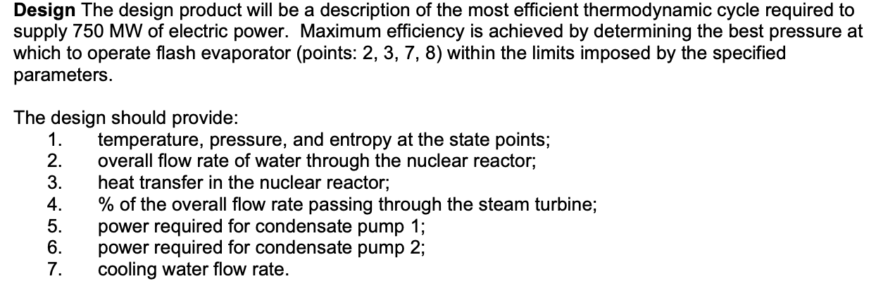Solved Design The design product will be a description of | Chegg.com