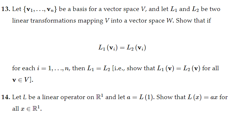Solved 3. Let {v1,…,vn} be a basis for a vector space V, and | Chegg.com