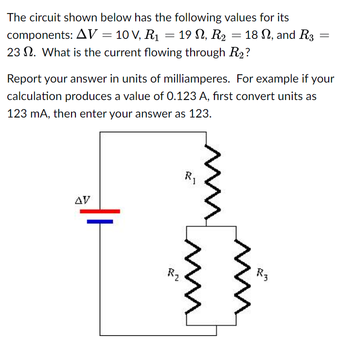 Solved The circuit shown below has the following values for | Chegg.com