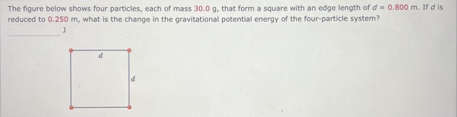 Solved The figure below shows four particles, each of mass | Chegg.com