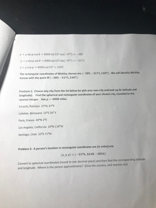 Solved Calculus Ill EXTRA Part I: Converting from one | Chegg.com