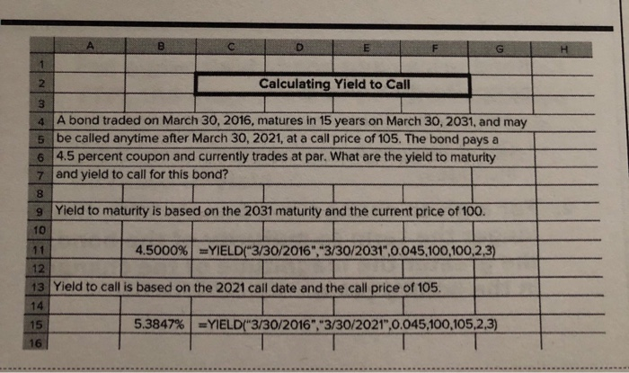 Solved 2 Calculating Yield to Call 4 A bond traded on March | Chegg.com