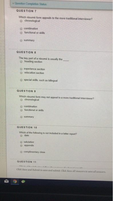 Solved Question Completion Status QUESTION 7 Which résumé | Chegg.com Solved Question Completion Status QUESTION 7 Which résumé | Chegg.com