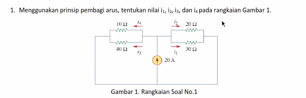 Solved using the current divider principle, determine the | Chegg.com