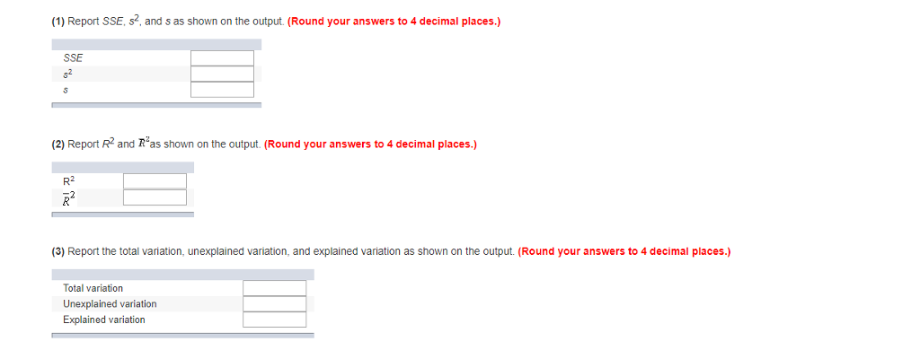 Solved We give Excel output of regression analysis. Above | Chegg.com