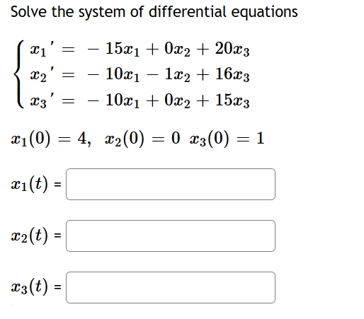 Solved Differential Equations:: PLEASE HELP FAST Solve the | Chegg.com