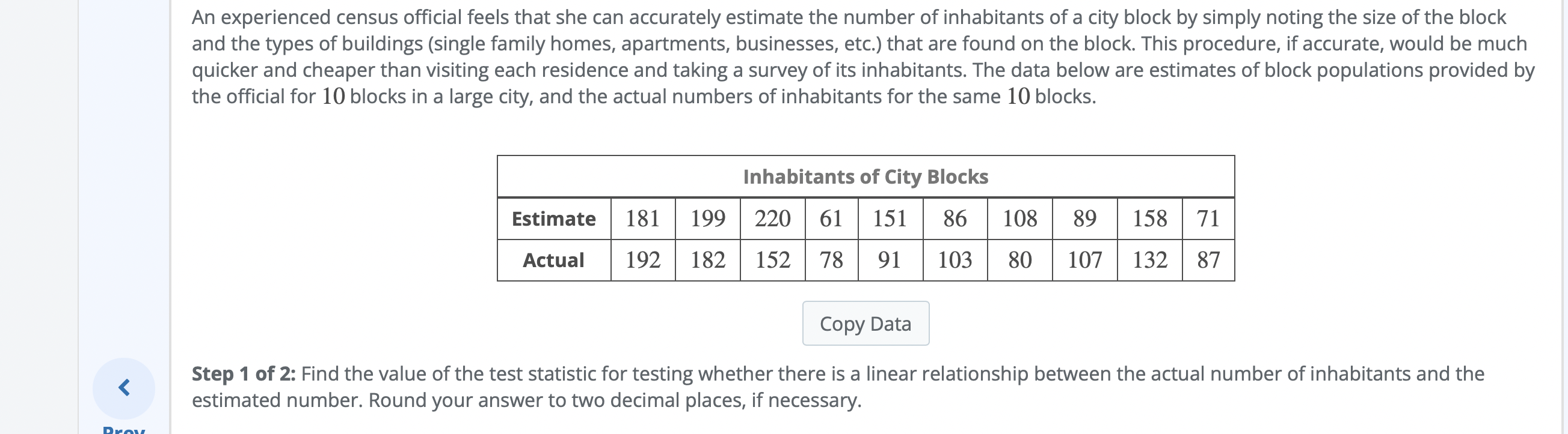 Solved An experienced census official feels that she can | Chegg.com