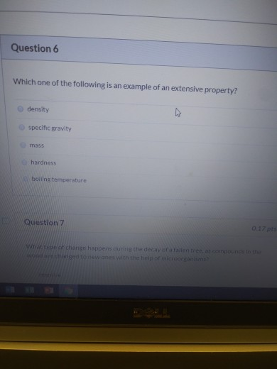 Solved Question 6 Which one of the following is an example | Chegg.com