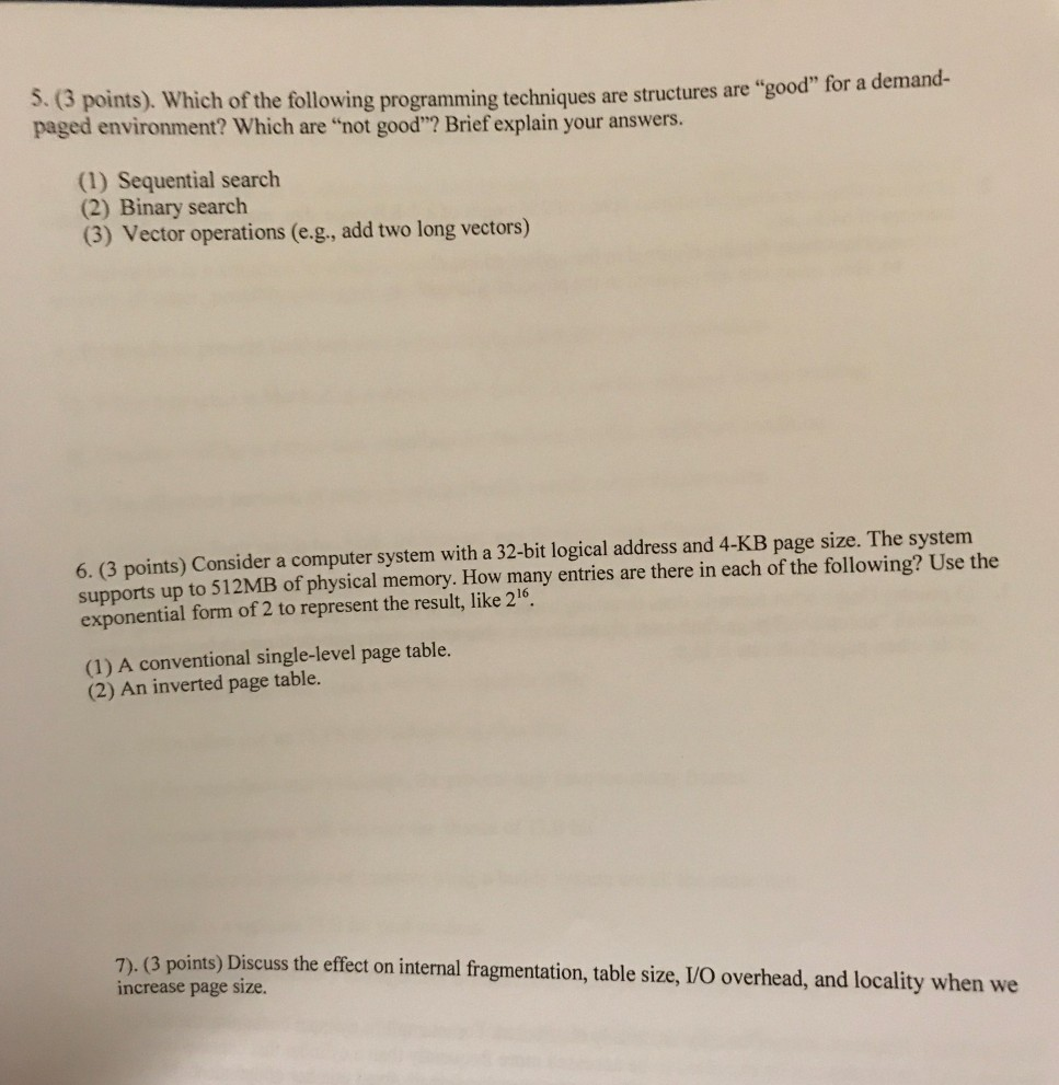 Solved ). Which of the following programming techniques are | Chegg.com