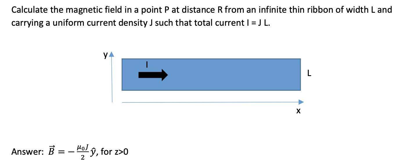 Solved Calculate the magnetic field in a point P at distance | Chegg.com