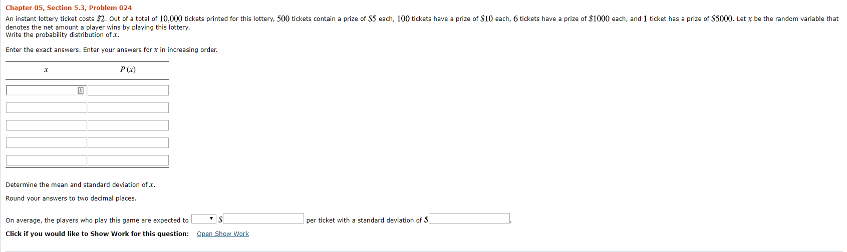 Solved Chapter 05, Section 5.3, Problem 024 An instant | Chegg.com