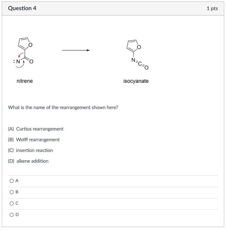 Solved nitrene isocyanate What is the name of the | Chegg.com