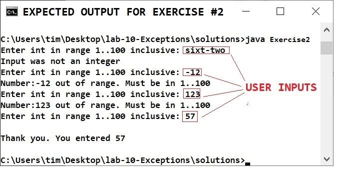 Solved Practice with Exception Handling For each problem, | Chegg.com