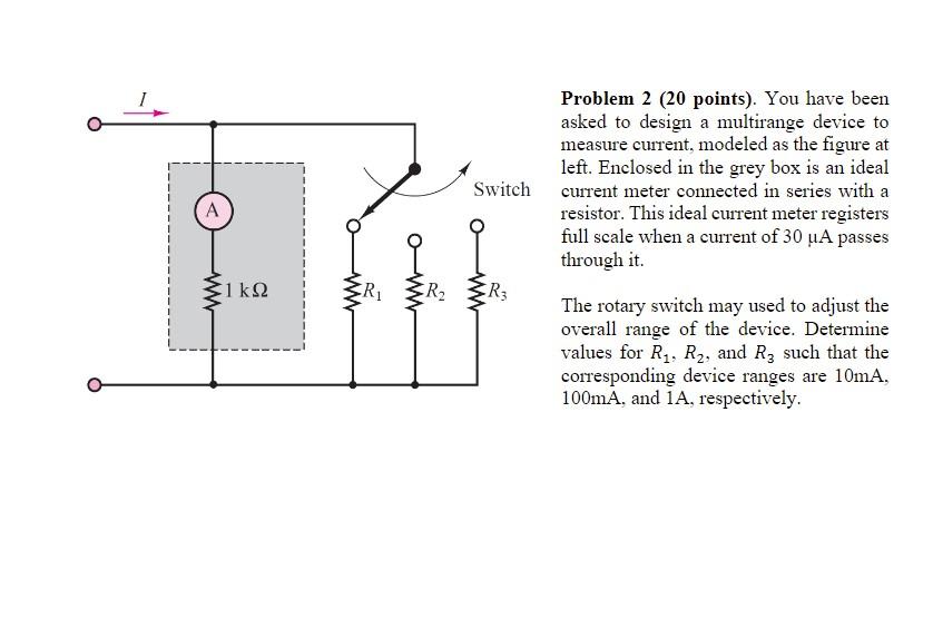 Solved Problem 2 (20 points). You have been asked to design | Chegg.com