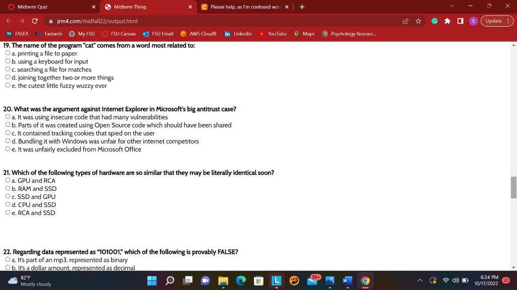Solved Please help with linux computer science study | Chegg.com