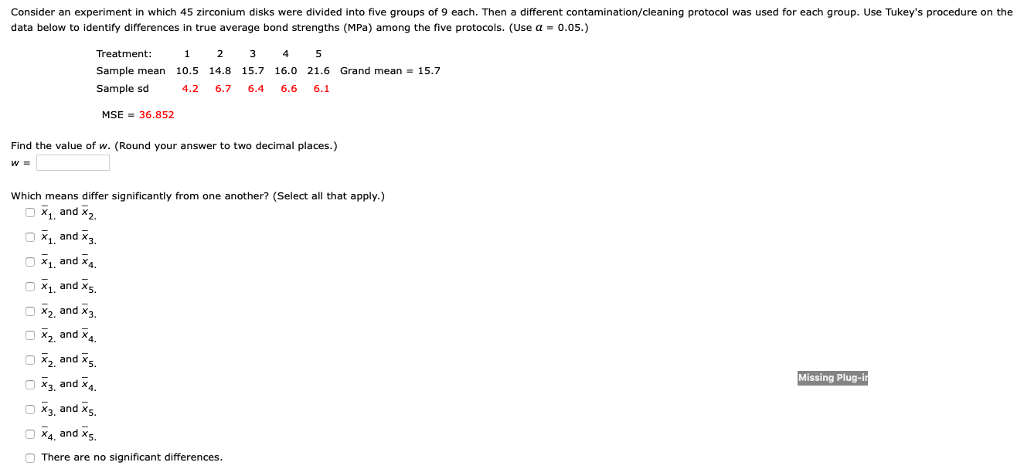Solved Consider an experiment in which 45 zirconium disks | Chegg.com