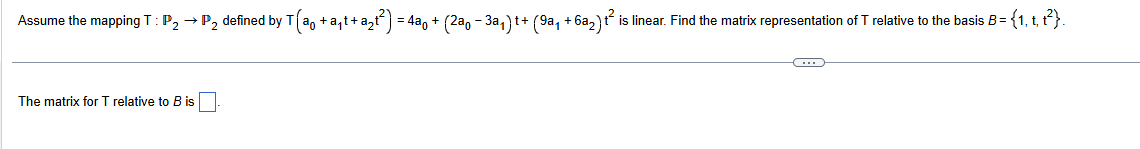 Solved Assume the mapping T:P2→P2 ﻿defined | Chegg.com