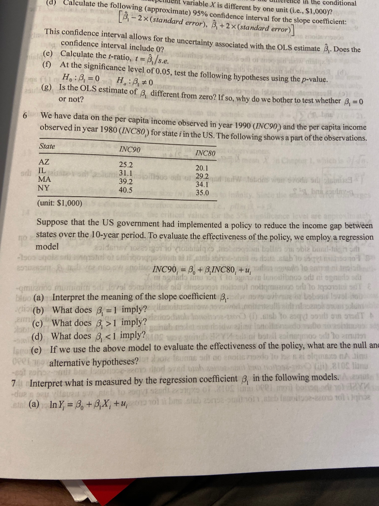 Solved in the conditional dent variable X is different by | Chegg.com