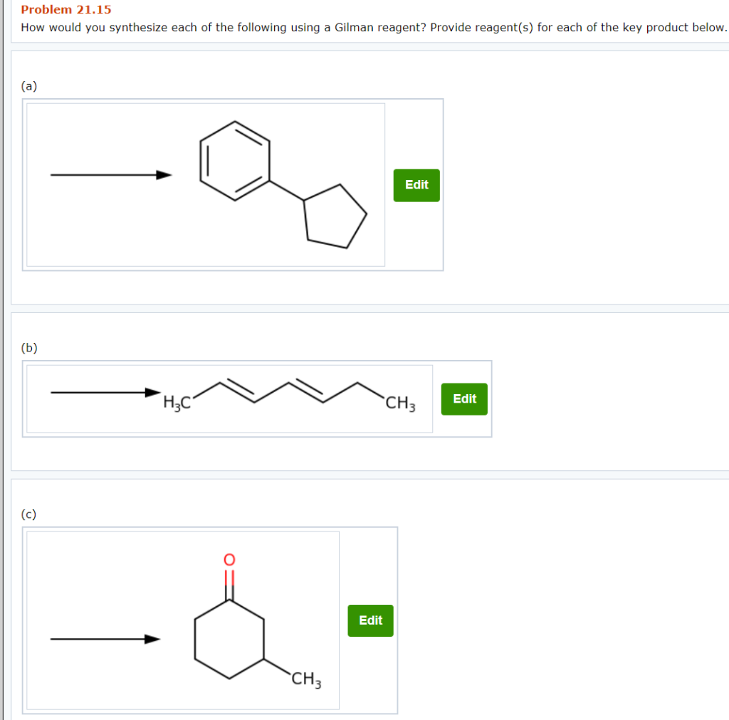 Solved Problem 21.15 How would you synthesize each of the | Chegg.com