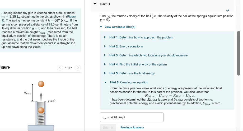 Solved A spring-loaded toy gun is used to shoot a ball of | Chegg.com