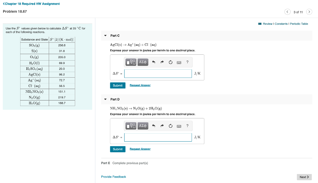 Solved Problem 18.67 3 al 11 > Review Constants Periodic | Chegg.com