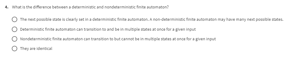 Solved What is the difference between a deterministic and | Chegg.com
