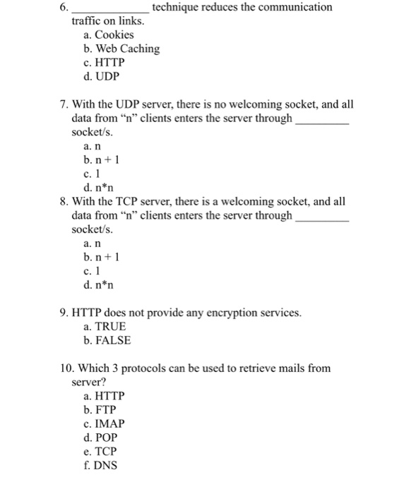 Solved 1. Match the 2 column (protocols) with the | Chegg.com