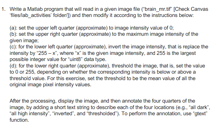 Solved Please use matlab!! In addition to the criteria | Chegg.com