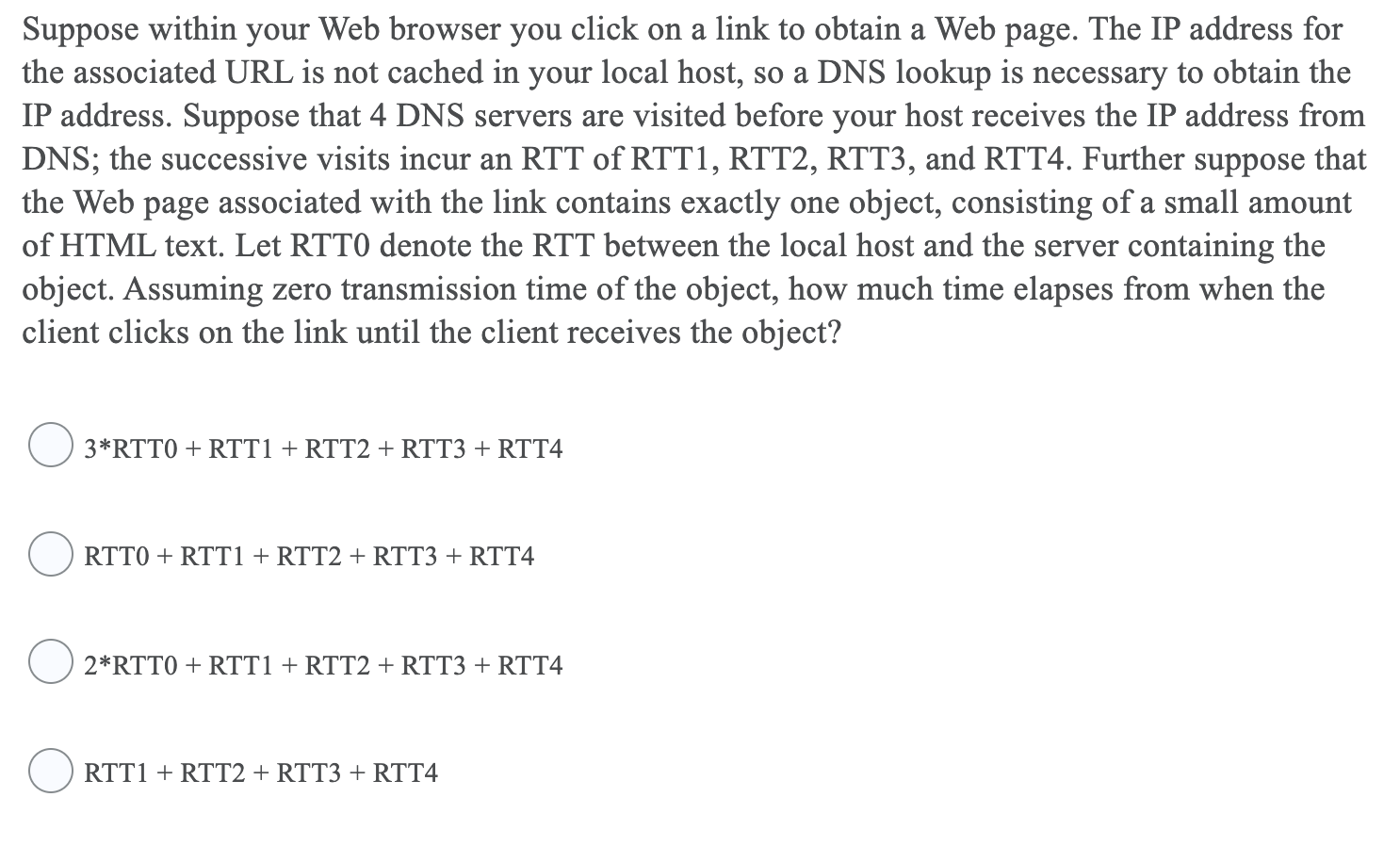 Solved Suppose within your web browser you click on a link | Chegg.com