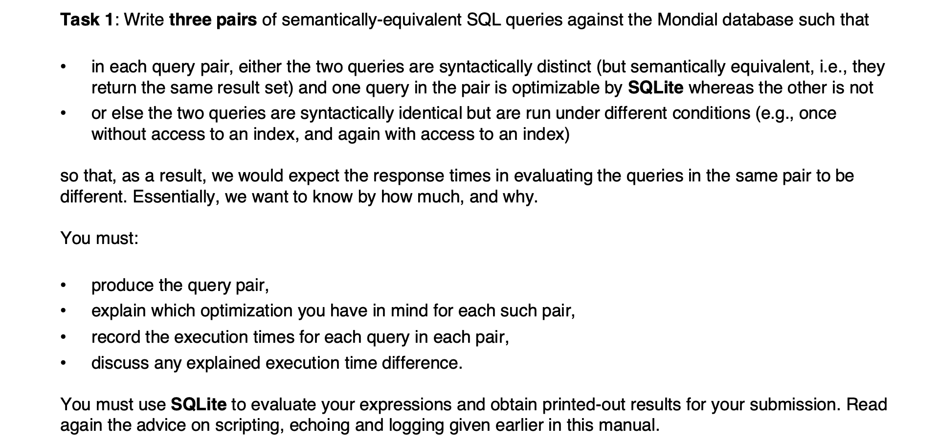Task 1 Write Three Pairs Of Semantically Equivalent