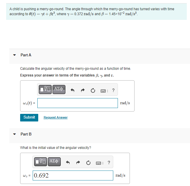 Solved A child is pushing a merry-go-round. The angle | Chegg.com