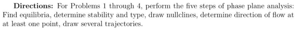 Solved Directions: For Problems 1 through 4, perform the | Chegg.com