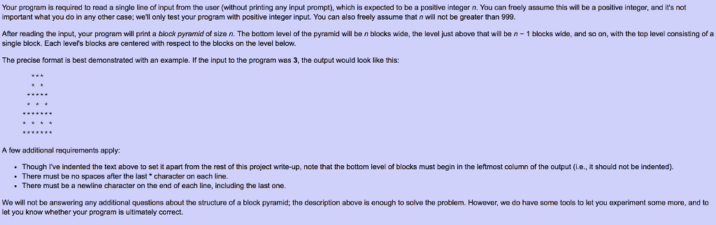 Solved Your program is required to read a single line of | Chegg.com