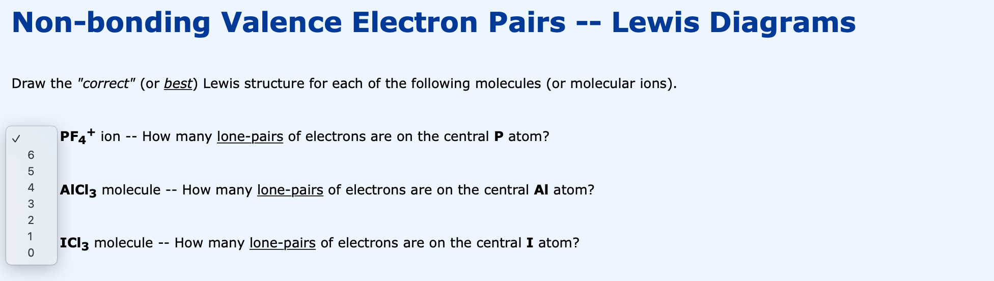 Solved Valence Shell Electron Pair Repulsion Theory | Chegg.com