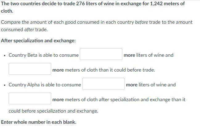 Solved Country Beta and country Alpha both produce liters of | Chegg.com