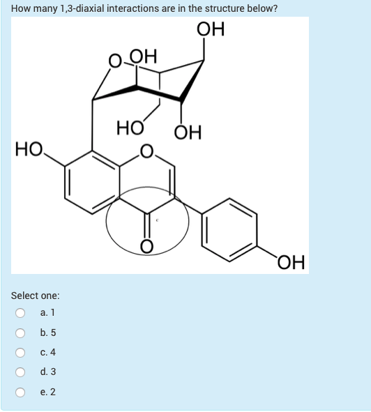 Solved How many 1,3-diaxial interactions are in the | Chegg.com
