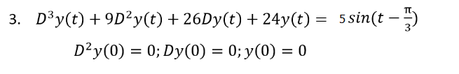 Solved Determine the total solution given the following | Chegg.com