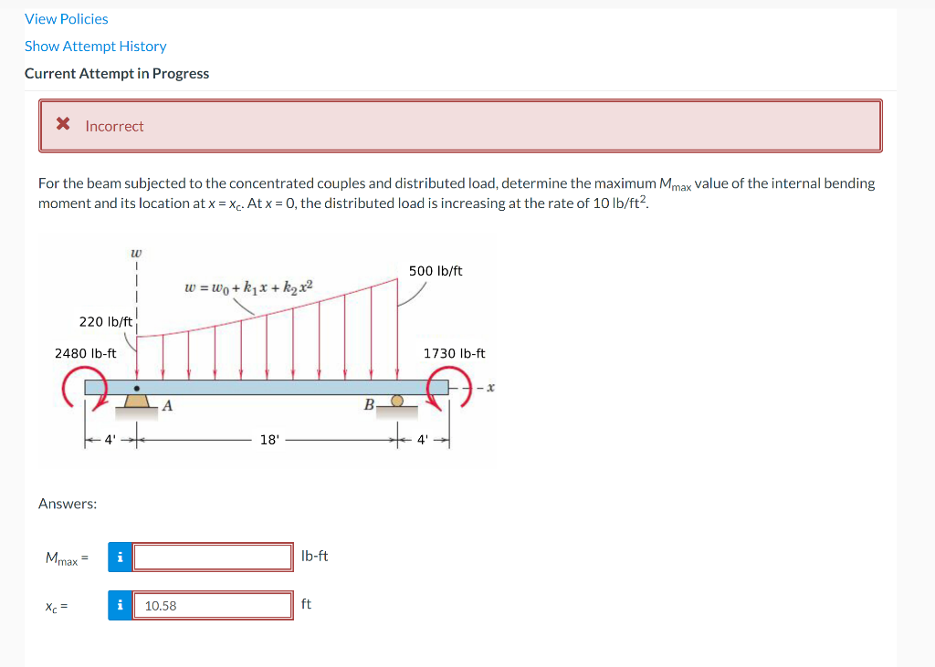 Solved View Policies Show Attempt History Current Attempt in | Chegg.com