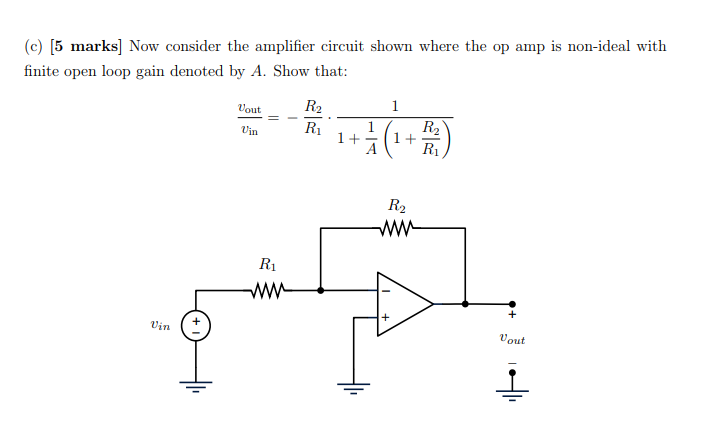 Solved (a) [4 marks Consider the amplifier circuit shown | Chegg.com