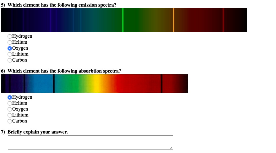 Solved 8) Below is a picture of the absortion spectra from | Chegg.com