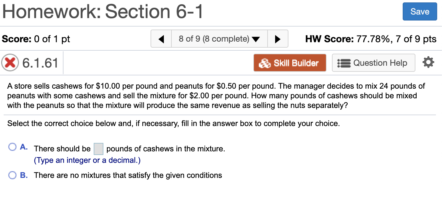 Solved Homework Section 6 1 Save Score 0 Of 1 Pt 8 Of 9 8