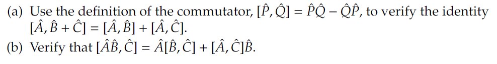 Solved A Use The Definition Of The Commutator