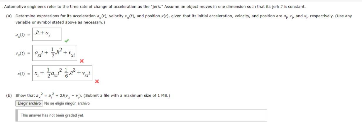 Solved Automotive engineers refer to the time rate of change | Chegg.com