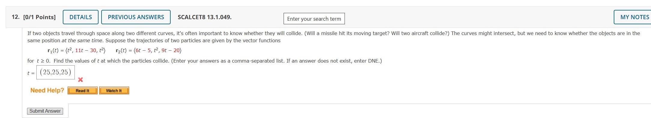 Solved 12. [0/1 Points] DETAILS PREVIOUS ANSWERS SCALCET8 | Chegg.com