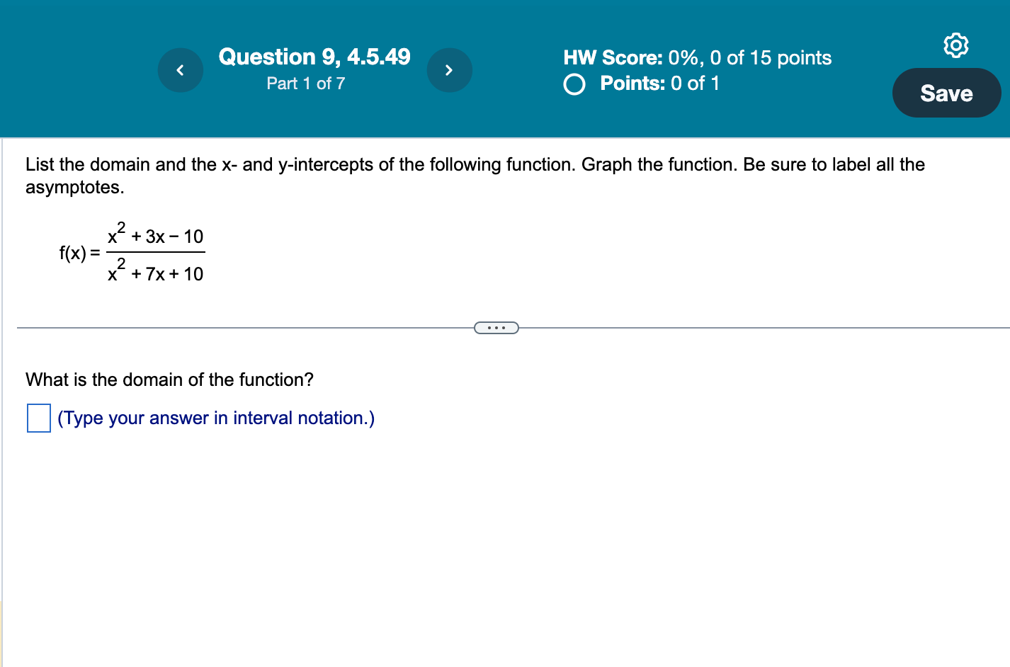 Solved Question 9, 4.5.49 HW Score: 0\%, 0 of 15 points Part | Chegg.com