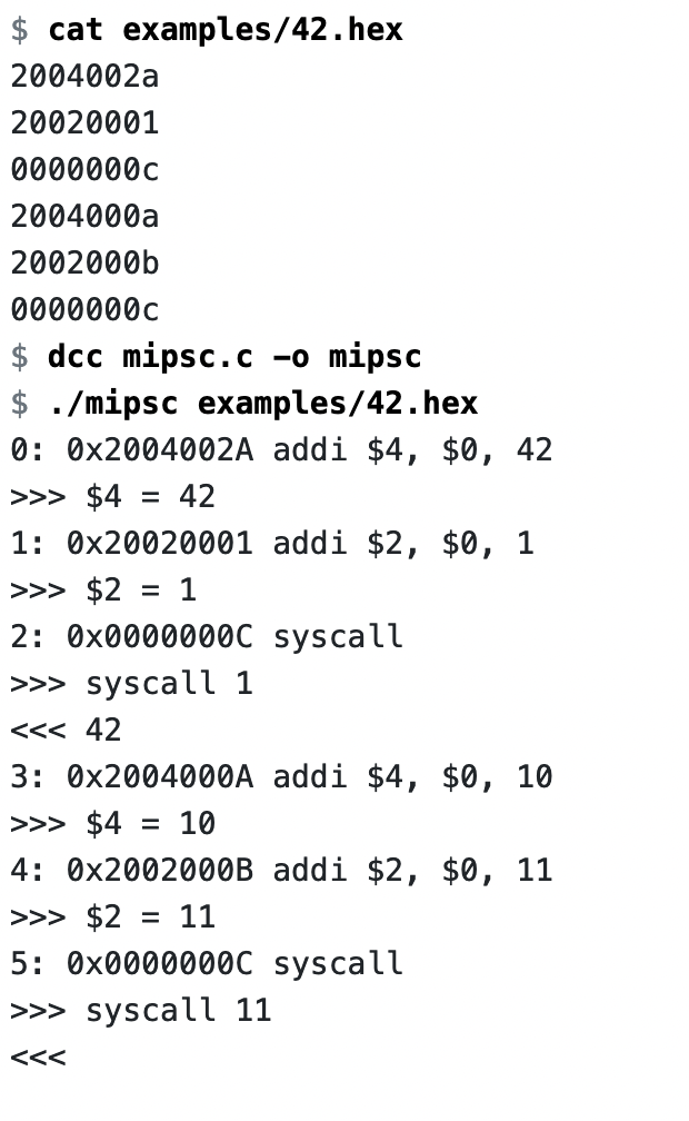 Solved Please add code to execute_instructions for it to | Chegg.com