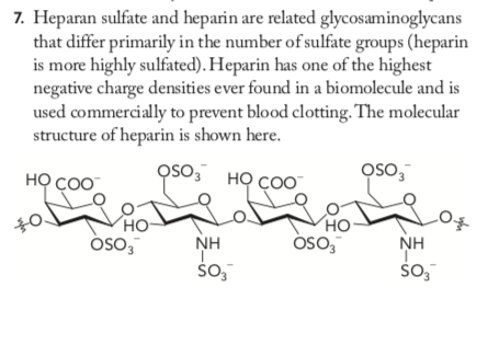 Solved 7. Heparan sulfate and heparin are related | Chegg.com