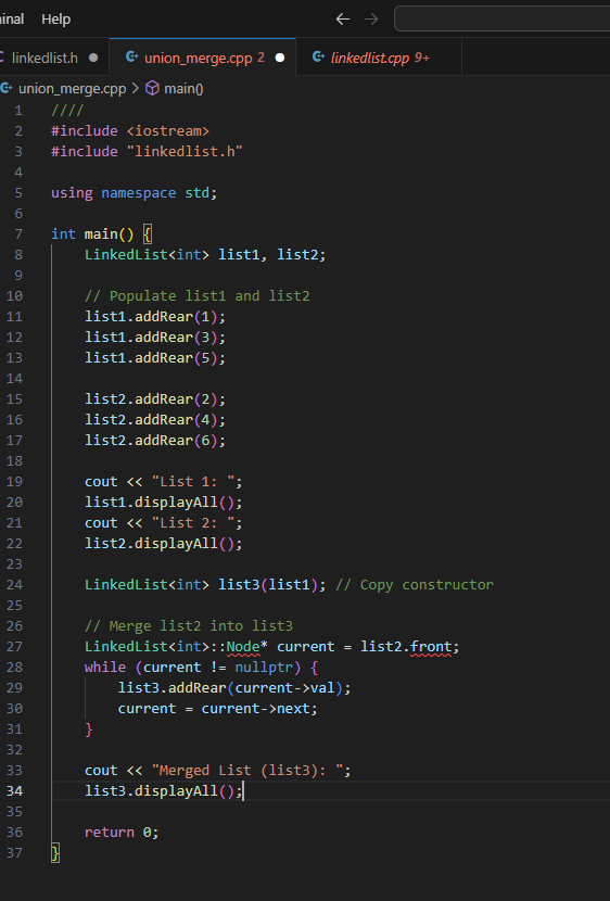 Solved You must have a working LinkedList data structure. We | Chegg.com
