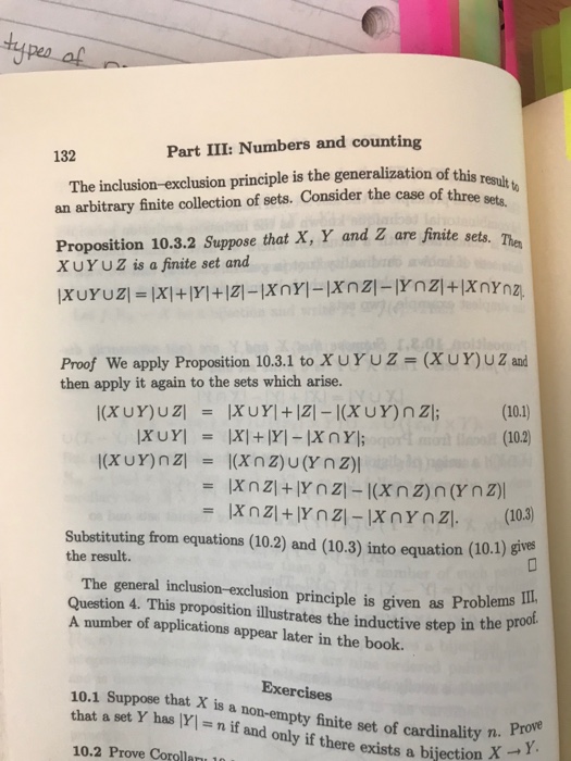 Solved 3 Prove The Inclusion Exclusion Principle For 4